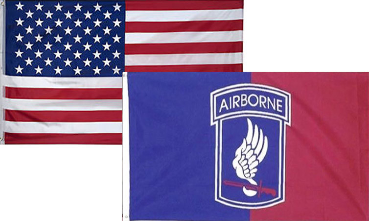 3x5 Wholesale Combo USA American & 173rd Airborne Division Flag 3'x5 ...