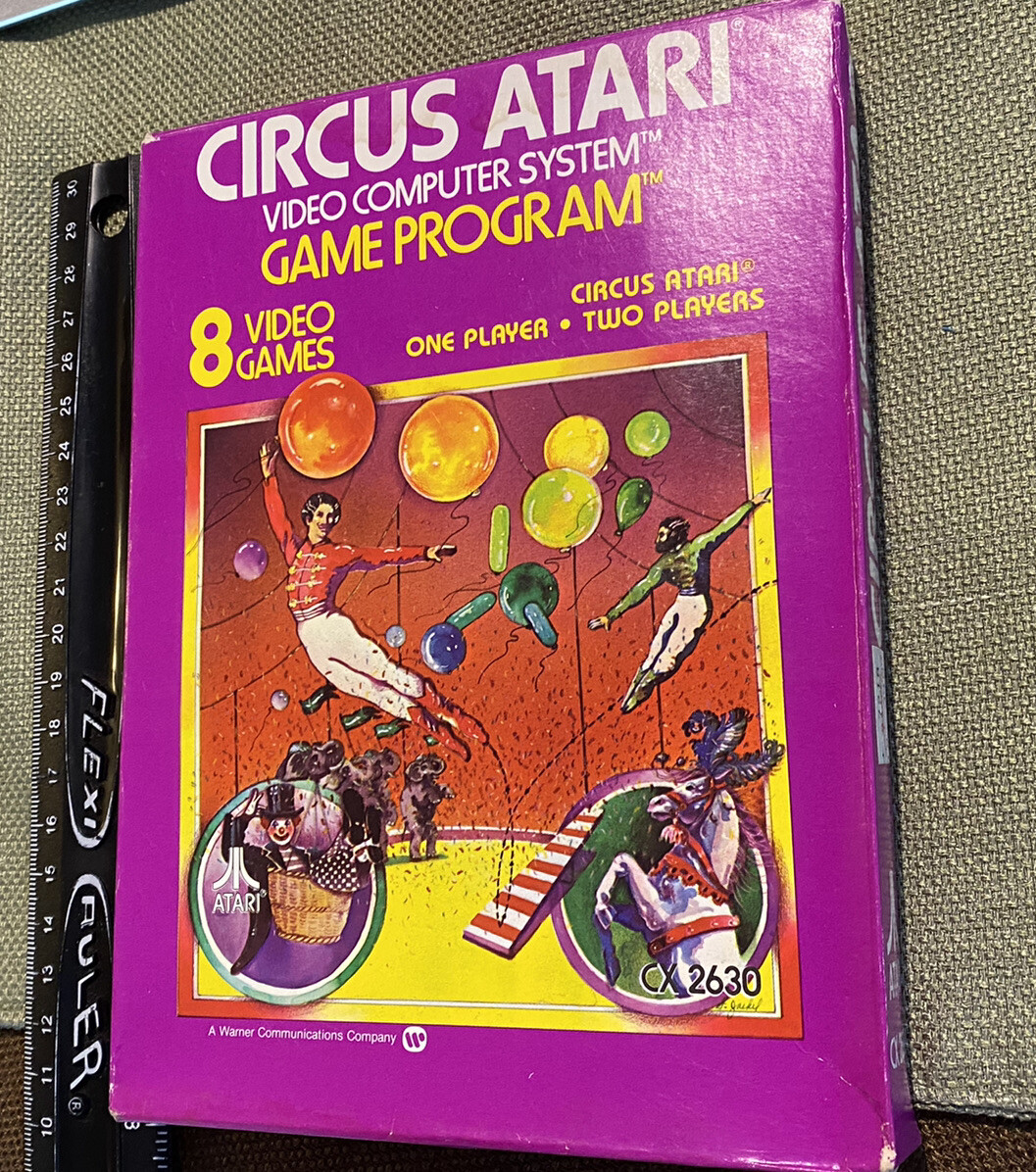VINTAGE ATARI 1978 VIDEO GAME - CIRCUS ATARI- SEALED COMPLETE NEW ...