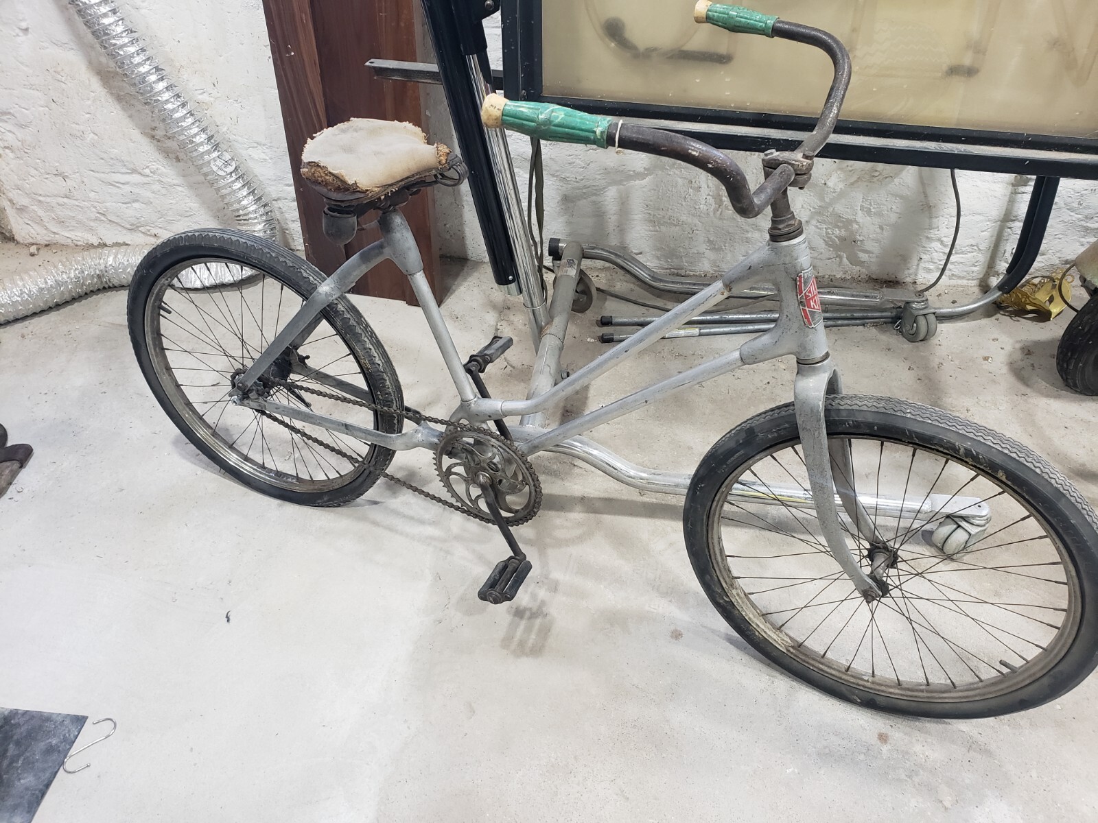 Antique Monark Silver King Bicycle Bike Aluminum Original Woman's Bike ...