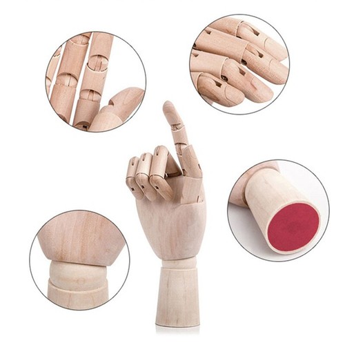 7/10/12* Wooden Hand Drawing Mannequin Hand Movable Limbs Human Artist ...