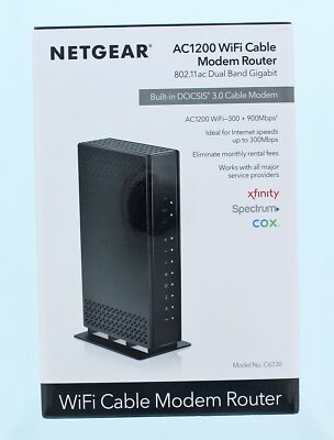 Netgear AC1200 WiFi Cable Modem Router (C6230) | eBay