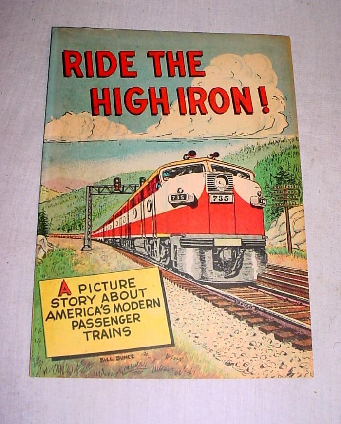 VINTAGE 1955 COMIC BOOK RIDE THE HIGH IRON ASSOCIATION OF AMERICAN ...