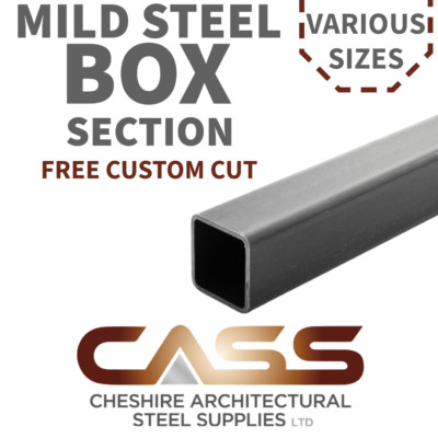 MILD STEEL BOX SECTION - VARIOUS LENGTH / DIAMETER AVAILABLE - FREE ...