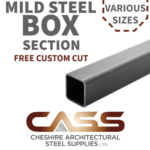 MILD STEEL BOX SECTION - VARIOUS LENGTH / DIAMETER AVAILABLE - FREE ...