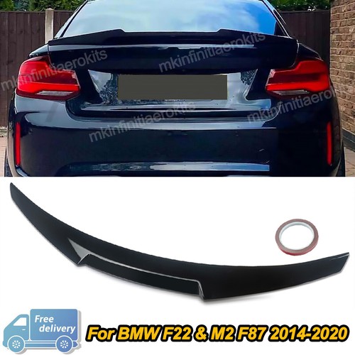 Duckbill Gloss Black Rear Trunk Spoiler Wing Lip For BMW F22 & M2 F87 ...