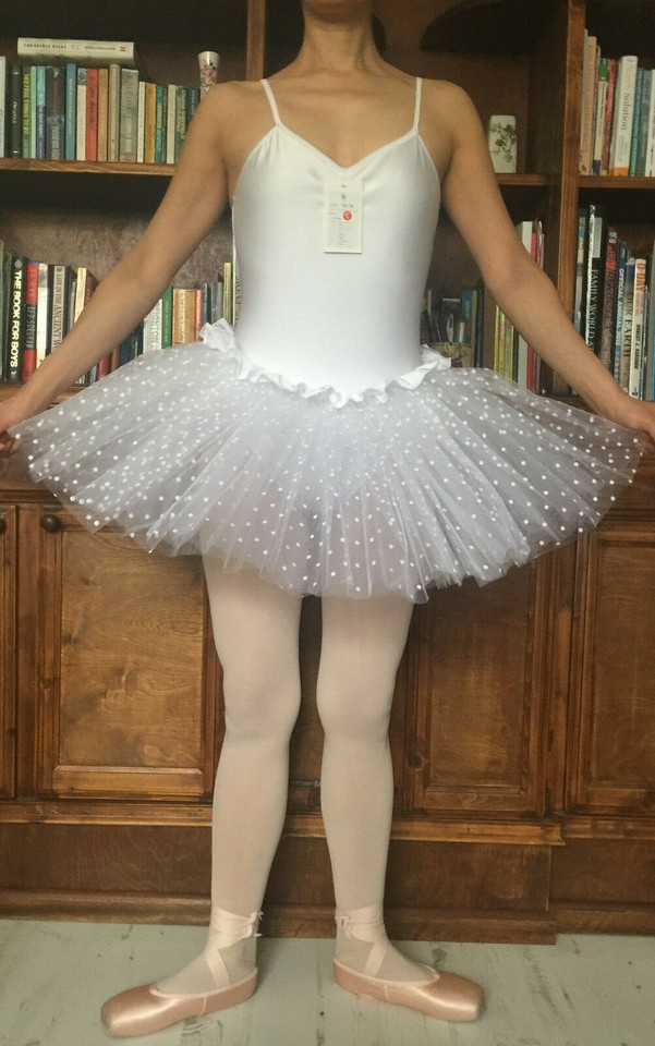 Adult lady women & child kid girl ballet dance 3-layer soft net tutu ...