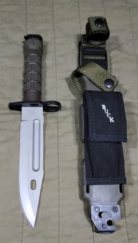 BUCK 188 M9 PHROBIS III KNIFE WITH SHEATH! GREAT CONDITION ...
