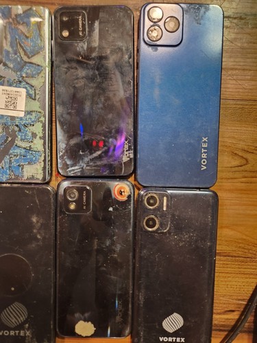 Lot Of 8 Smart Phone For Parts Or Repair Vortex Apple iPhone Sky ...