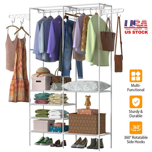 4 Layers of Shelves Closet Organizing Rack Weight Capacity of The ...