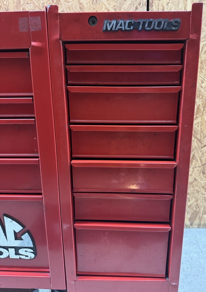 MAC Tools Tech 1000 10 Drawer Tool Box With 7 Drawer Side Cabinet ...
