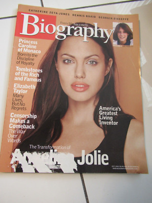Biography Magazine Angelina Jolie October 2003 ELIZABETH TAYLOR BEST ...