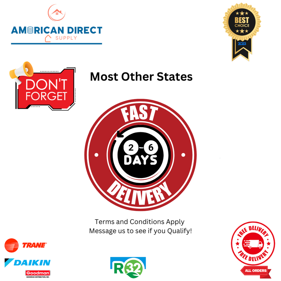 Trane Foundation 3 Ton Gas Package Unit 230V / 3Ph RTU/Horizontal 14 ...