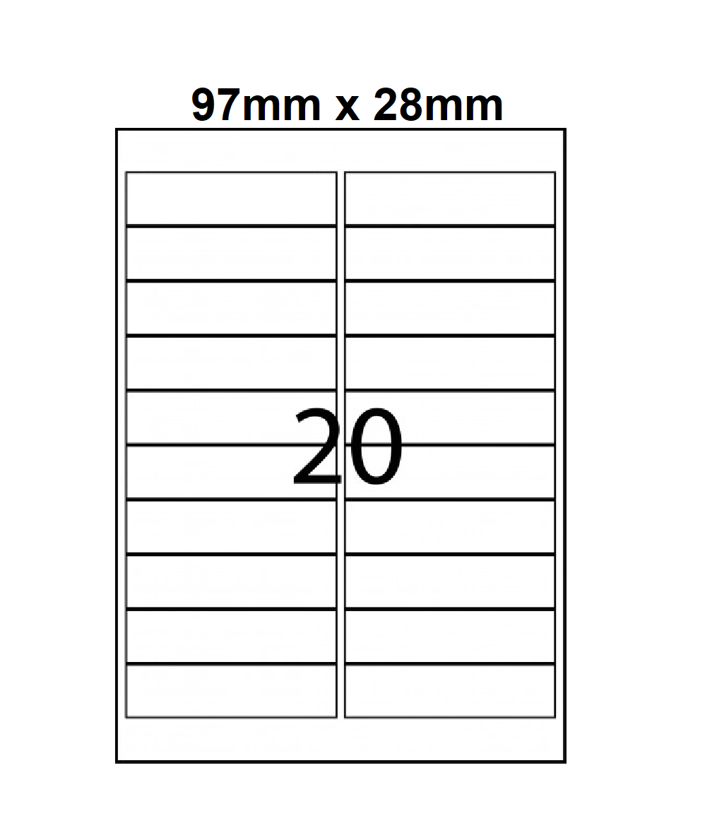 BULK BUY Address Labels A4 Sheet Adhesive Label Mailing Packing ...
