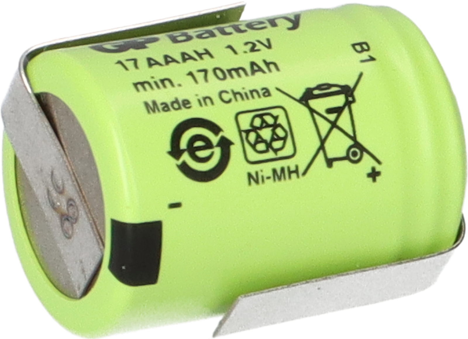 GP Akku 1/3 AAA 1,2V 170mAh GP17AAAH Lötfahne Z | eBay