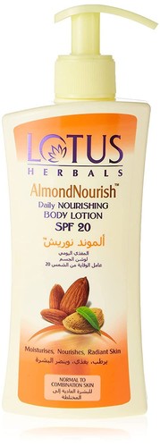 Lotus Herbals Almond Nourishing Body Lotion SPF 20 For Normal Skin ...