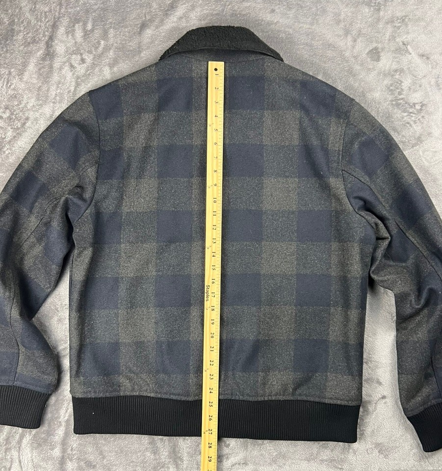 American Rag CIE Jacket Mens Large Sherpa Collar Bomber Full Zip ...