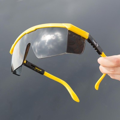 VAWiK work spectacles Glasses Smoke lens Yellow & Black frame Anti ...