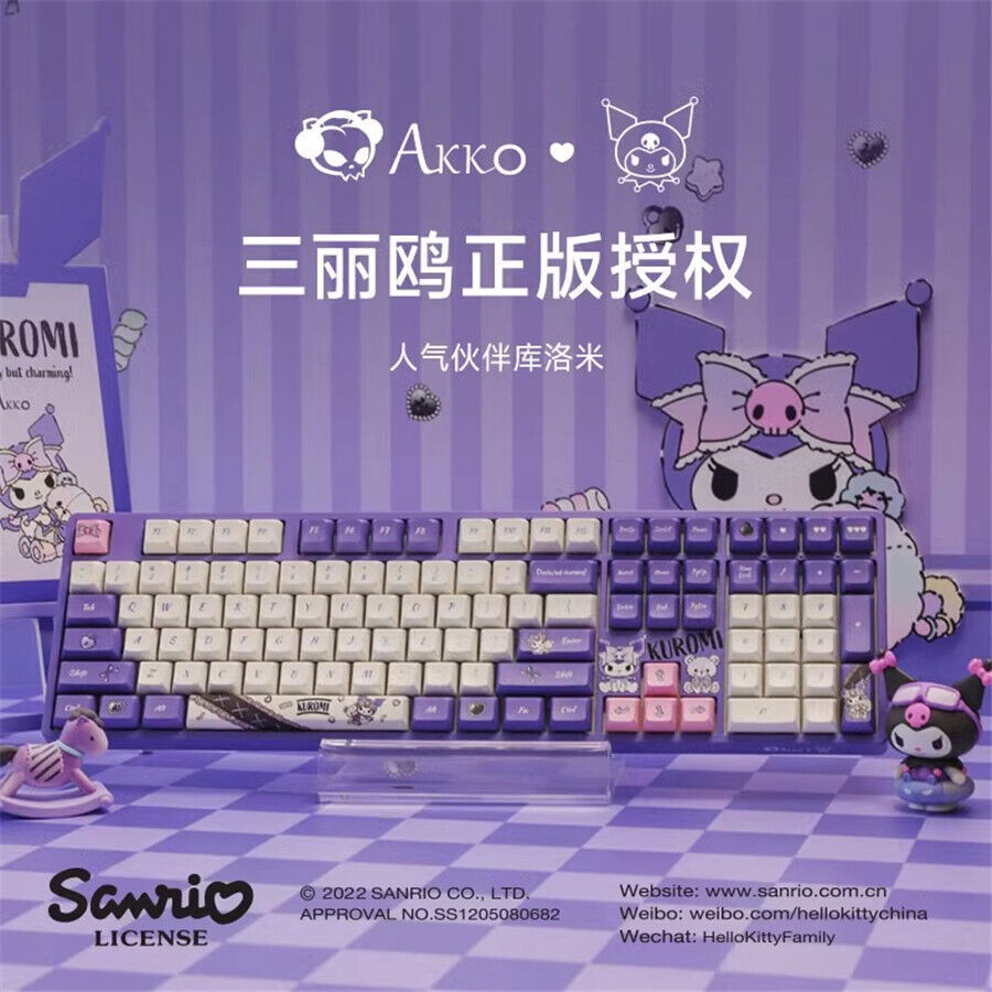 Akko 5108B plus Kuromi Mechanical Keyboard | Grelly USA