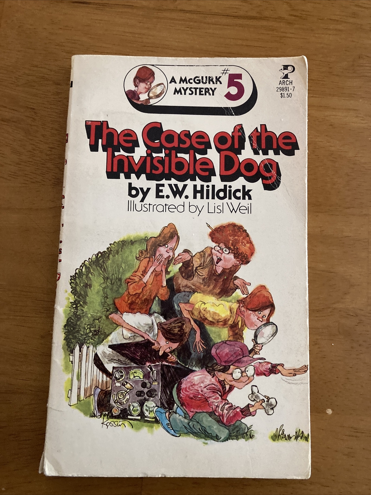 McGURK MYSTERY Books #5 Case of Invisible Dog E W HILDICK 9780671448790 ...