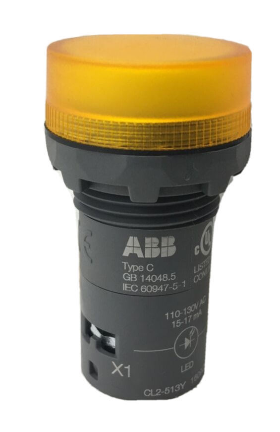 CL2-513Y ABB Compact Pilot Light Yellow LED 110-130V AC | eBay