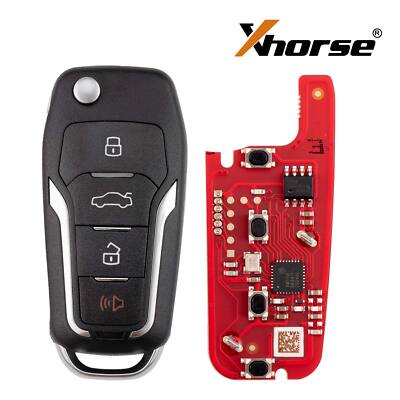 Xhorse XKFO21EN Universal Remote Key Fob 4 Buttons for Ford VVDI Key ...