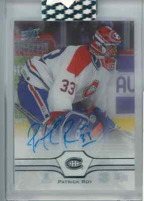 2020-21 Upper Deck Clear Cut Patrick Roy Auto Autograph #CC-PR ...