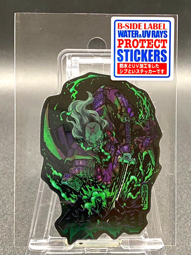 B-Side Label Sticker Original The Evil Spirit of the Samurai Water & UV ...