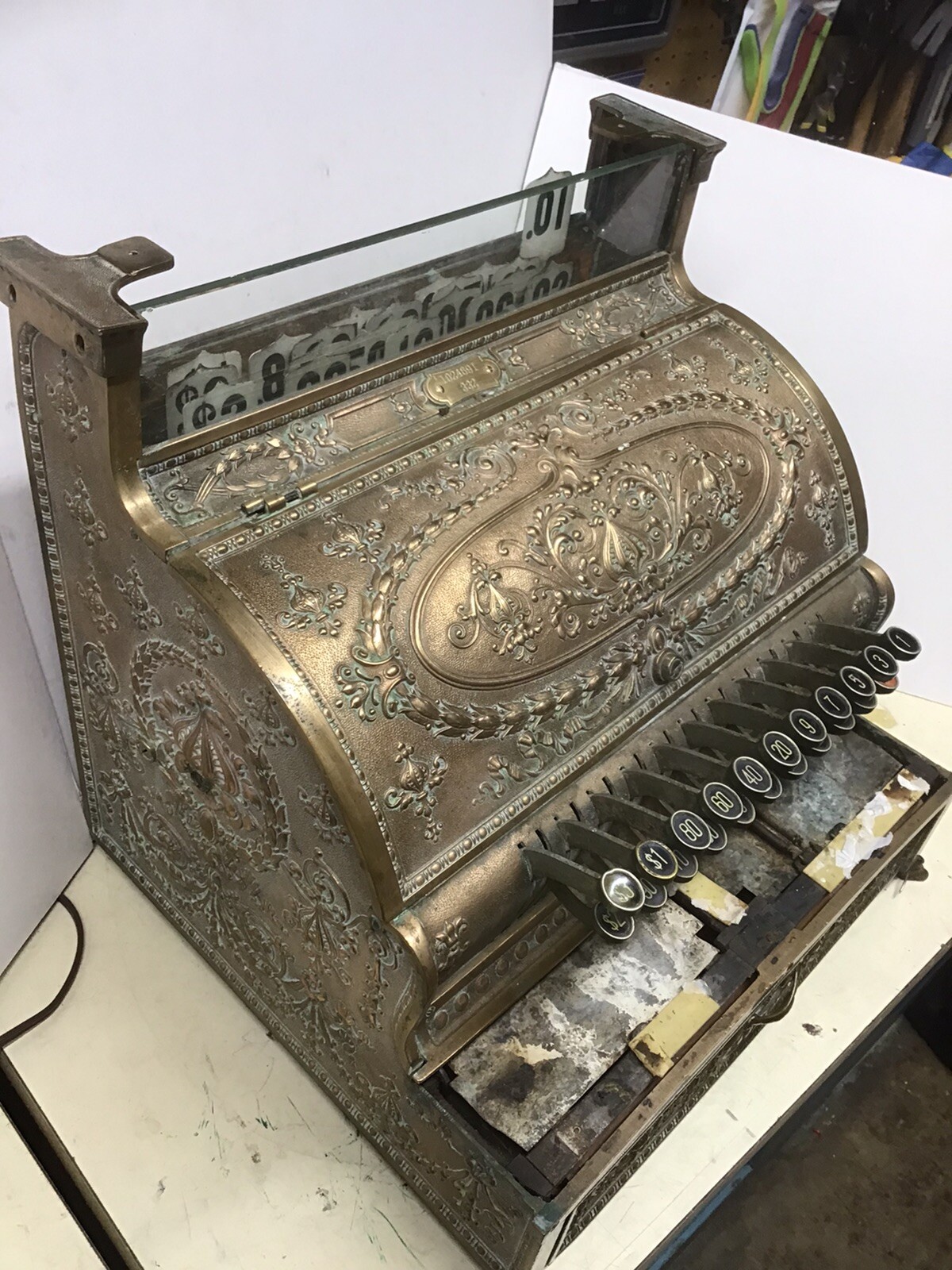 NATIONAL CASH REGISTER - NCR - MODEL 332 - PARTS [Numeric Cover / Comb ...