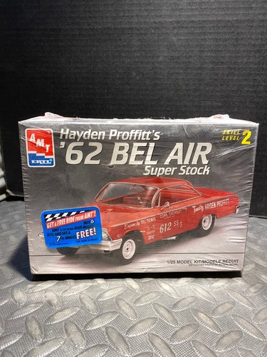 1:25 AMT ERTL MODEL KIT HAYDEN PROFFITT 62 BEL AIR SUPER STOCK (FACTORY ...