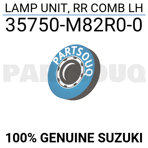 35750M82R00 Genuine Suzuki LAMP UNIT, RR COMB LH 35750-M82R0-0 | eBay