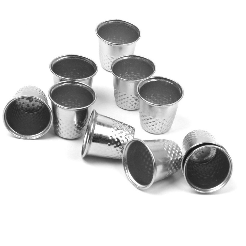 10pcs Vintage Sewing Thimble for DIY Crafts (Silver) Sewing thimble ...