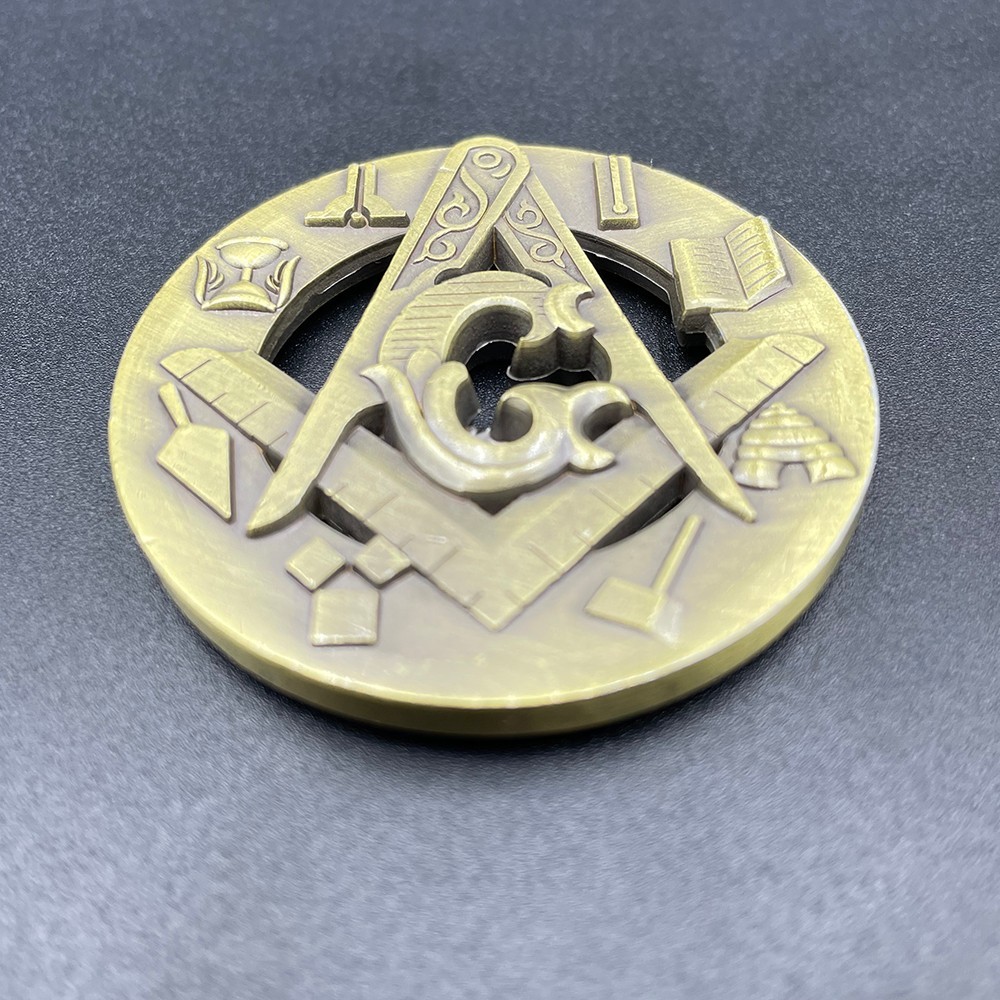 5-Pack Masonic Bronze Coin Masonic Symbols Medal Freemasonry Souvenir ...