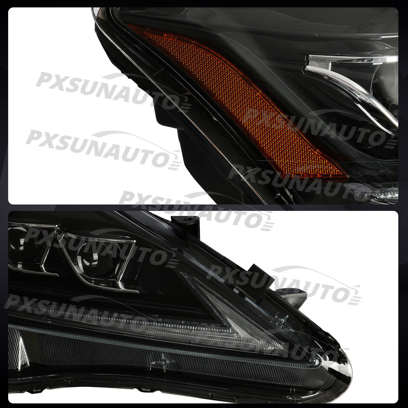 For 2006-2012 Lexus IS250 350 Front Bumper Headlights To 2021+ IS F ...