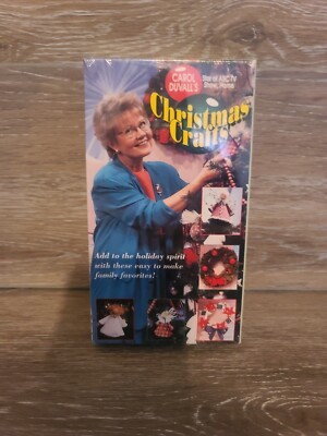 CAROL DUVALL'S CHRISTMAS CRAFTS Holiday Craft Projects VHS (New Sealed ...
