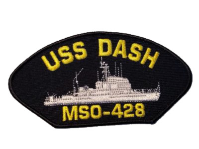 USS Dash MSO-428 Ship Patch - Great Color - Veteran Owned Business | eBay