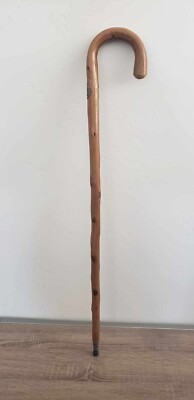 Vintage German Wood Walking Stick/Cane 35.5" with 1 Badge Folk Art ...