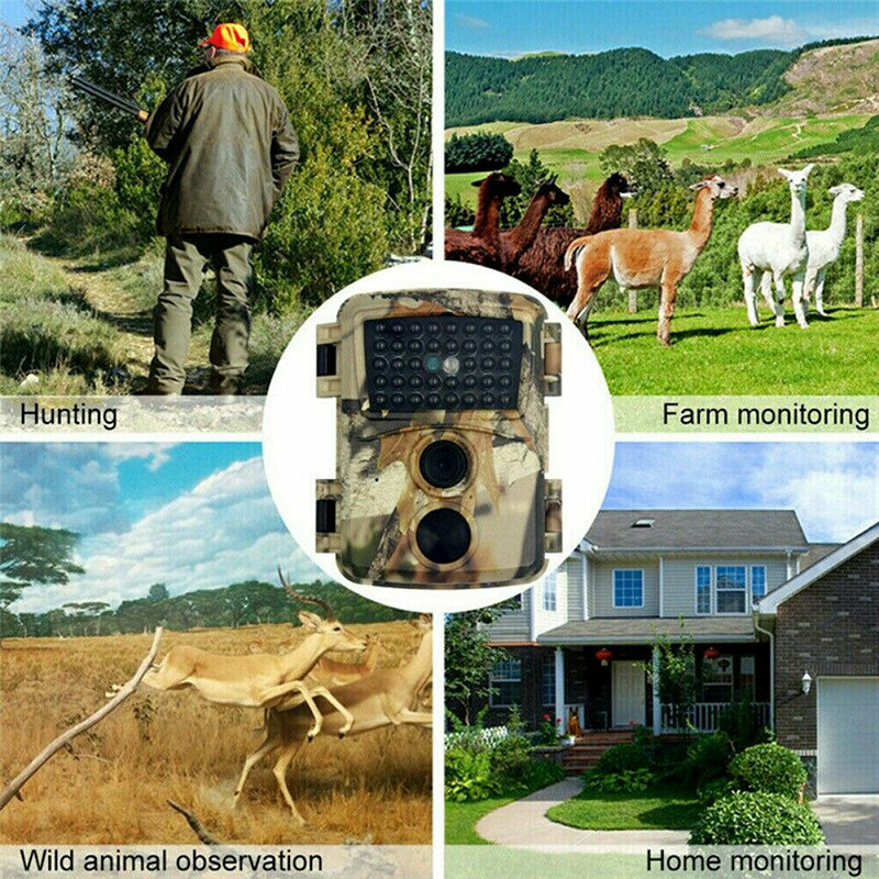 HD 1080P Wildlife Hunting Trail Camera Scouting Cam Infrared Night ...