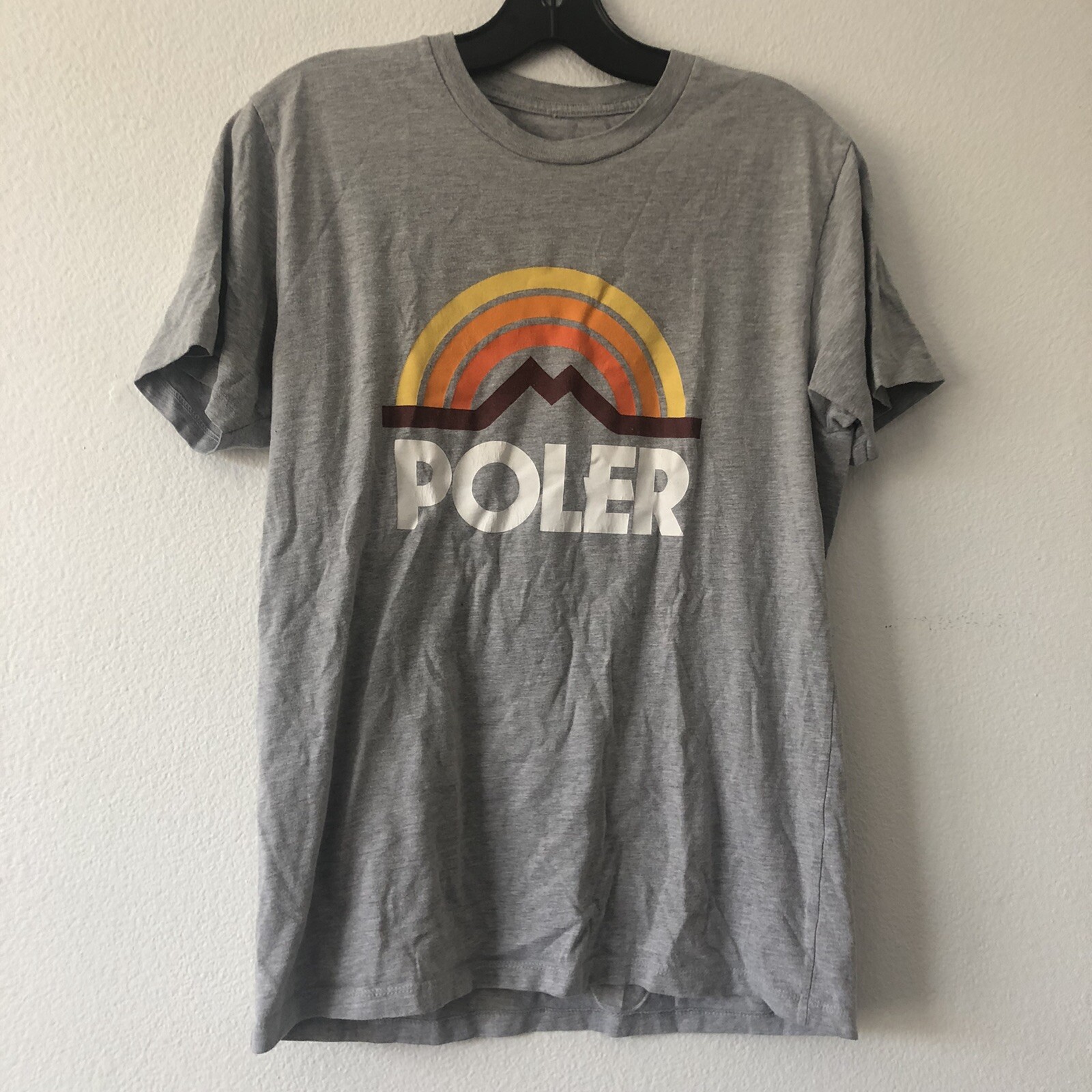 Poler Outdoor Stuff Camp Vibes Rainbow Crew Neck Shor… - Gem