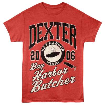 Dexter - Atletico - American Classici - Rosso Erica Adulto T-Shirt | eBay