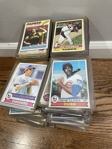 Large Lot of ~400 Vintage 70-80s Baseball Cards in Individual Thick ...
