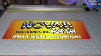 NOVAK Racing team #12 track Banner rc10 retro old school buggy race ...