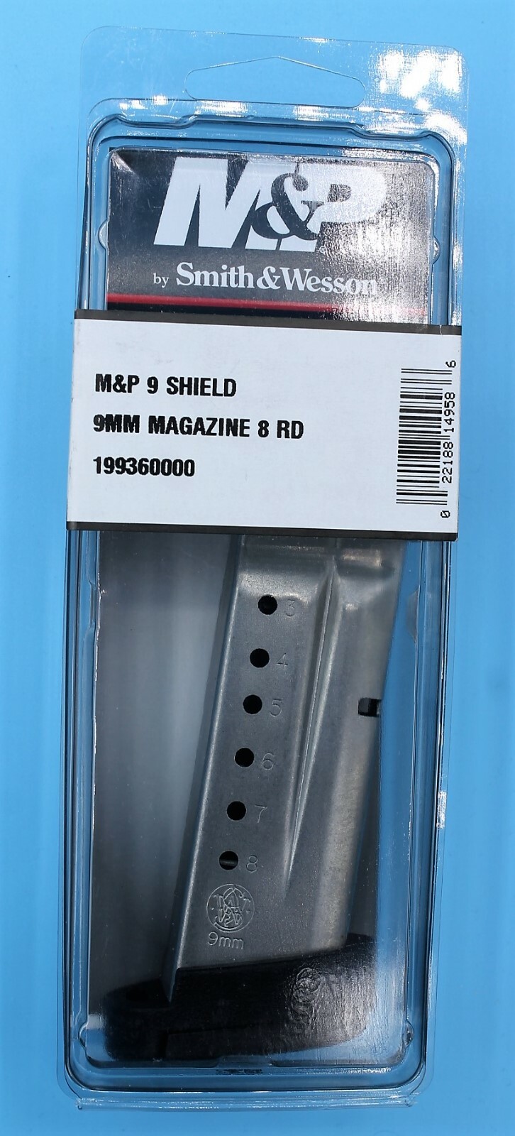 Smith & Wesson M&P Shield 9mm Magazine 8-RD Round S&W Factory Extended ...
