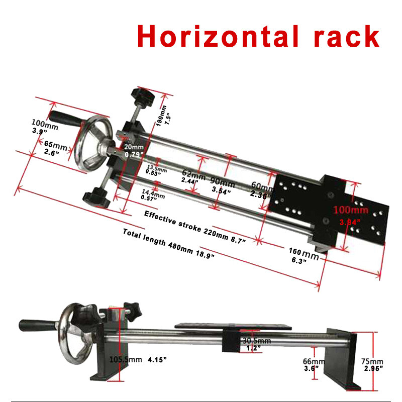 New Horizontal Test Stand Push-Pull Vertical Force Meter Spiral Rack ...