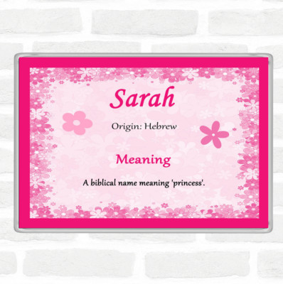 Sarah Name Meaning Jumbo Fridge Magnet Pink | eBay