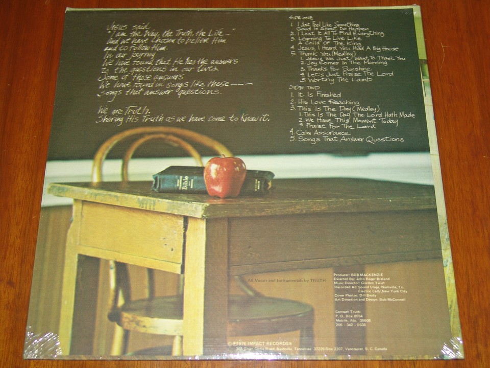 ROGER BRELAND'S TRUTH - SONGS THAT ANSWER QUESTIONS - RARE 1976 SEALED ...