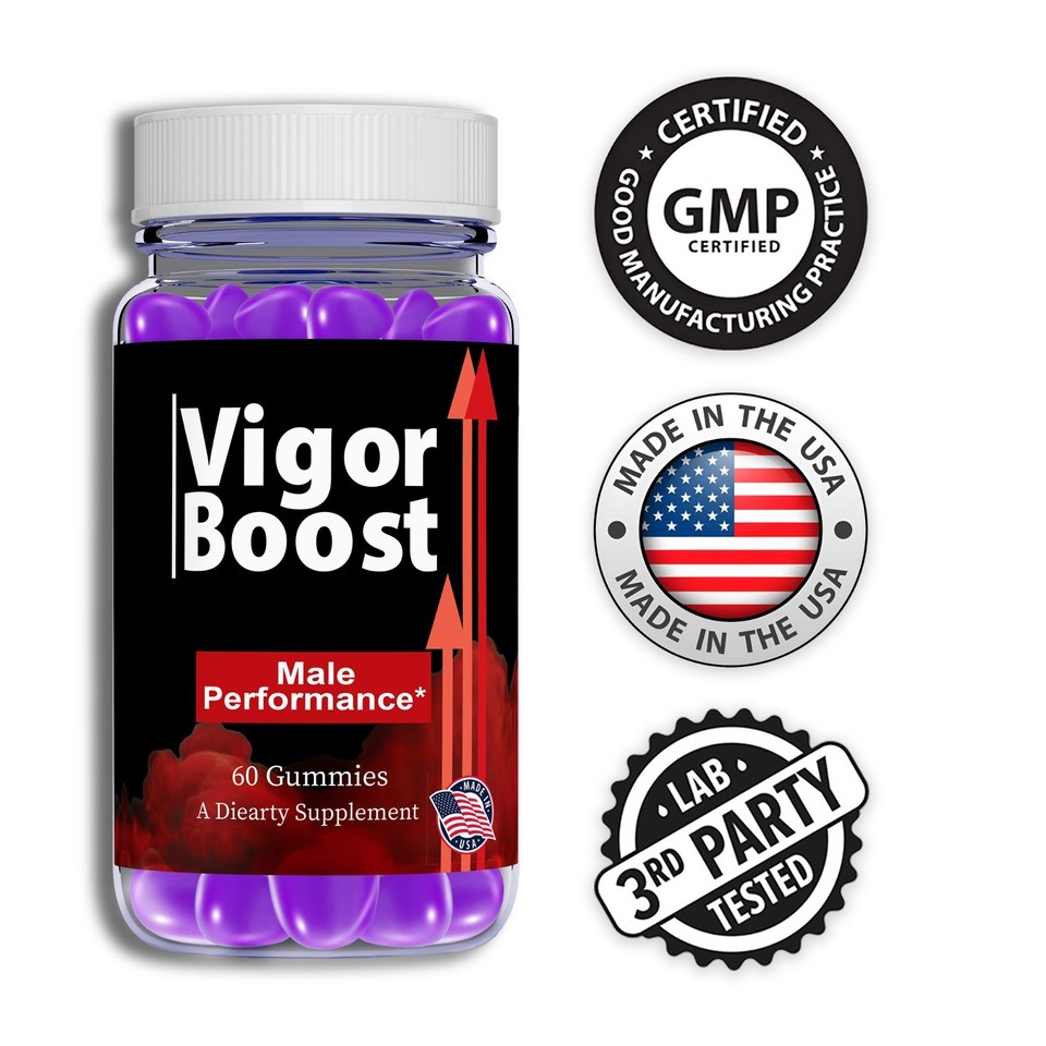 ( 5 Pack ) Vigor Boost Gummies - VigorBoost Performance Support for Men ...