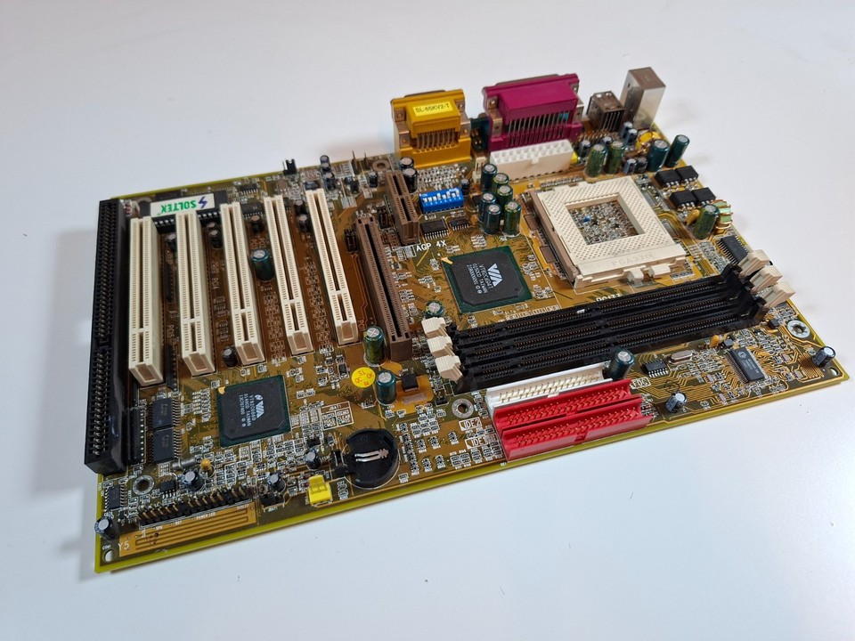 Motherboard Soltek SL-65KV2-T Red Storm Socket 370 | eBay