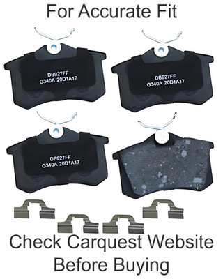 Carquest Premium Gold Ceramic Brake Pads GNAD340A Rear 4‑Pad Set with ...