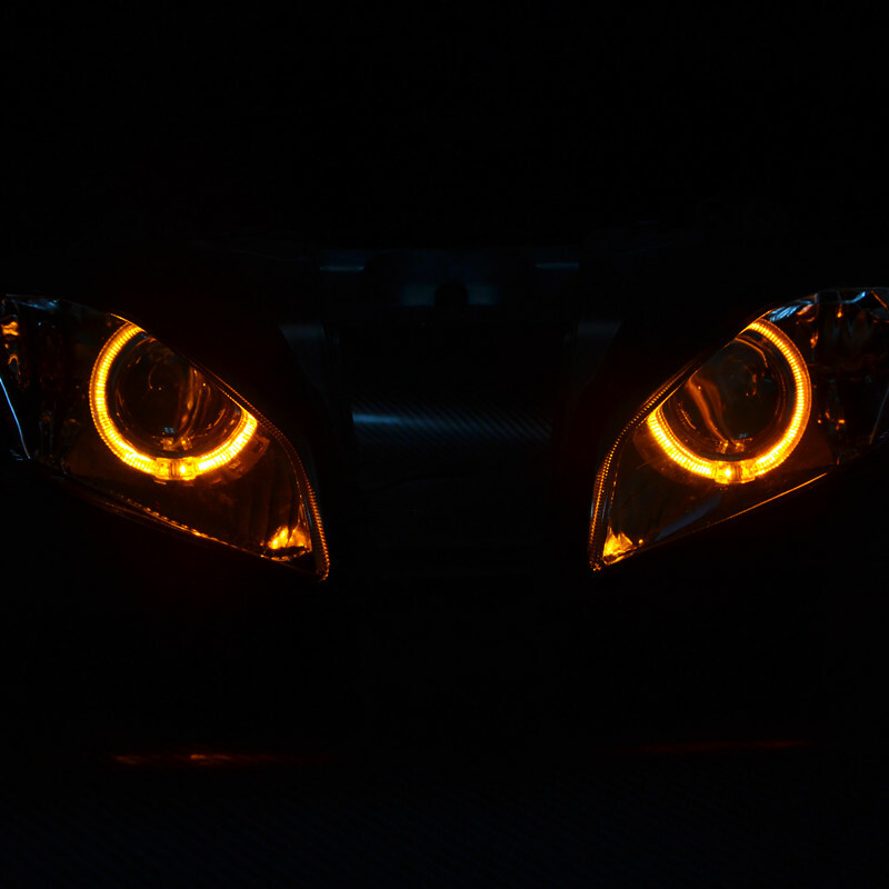 2006-2007 Yamaha YZF R6 Custom Headlights Headlight Assembly HID Light ...