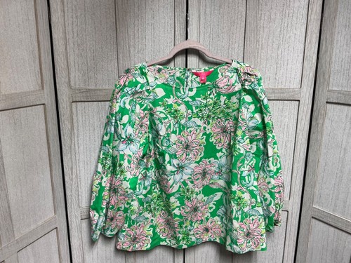 Lilly Pulitzer Barbara Top in Spearmint Blossom Views Size 12 3/4 ...